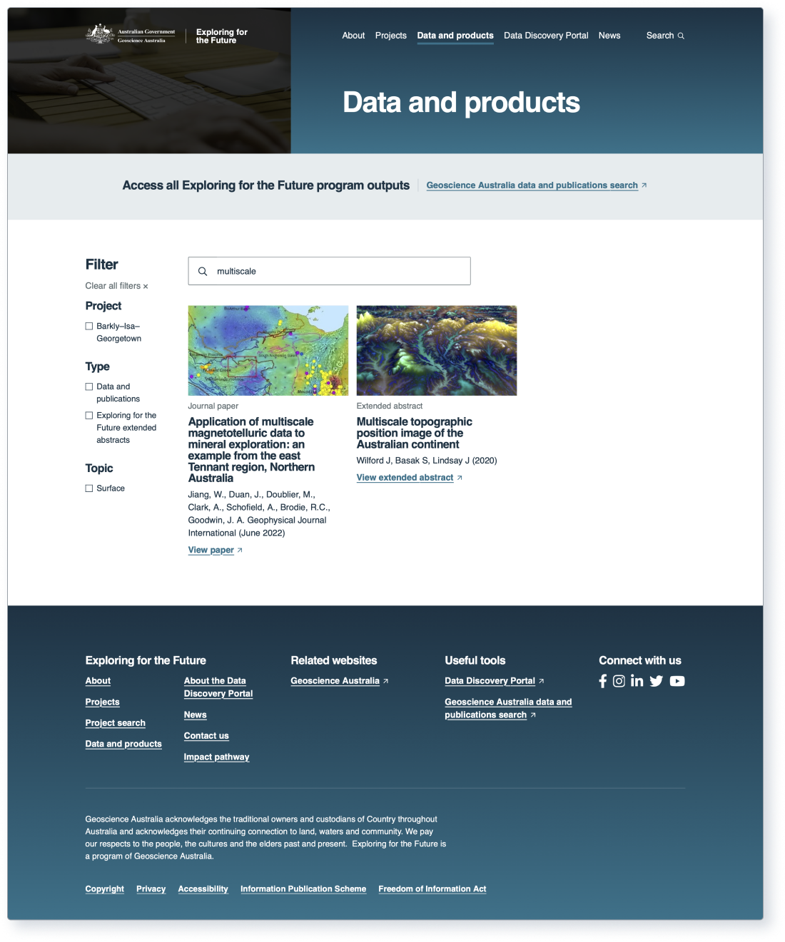 Geoscience Australia — enterprise search with Algolia | Drupal.org